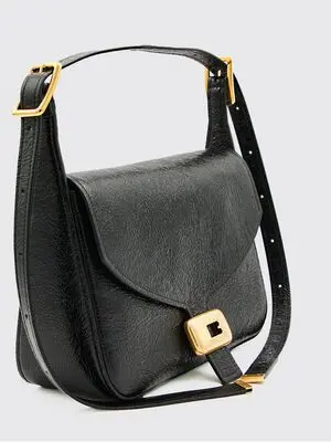 Balenciaga Arena Lambskin Shoulder Bag - Black