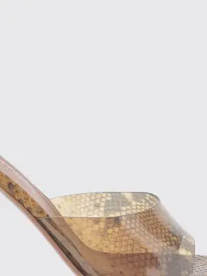 Amina Muaddi Python Print Pvc Mules