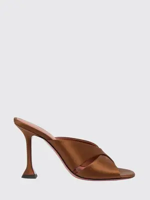 Amina Muaddi Heeled Sandals - Coffee