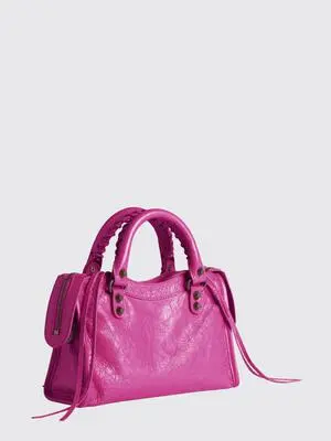 Balenciaga Le City Mini Arena Lambskin Bag - Fuchsia