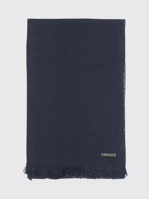 Faliero Sarti Virgin Wool Blend Scarf With Sequins - Black