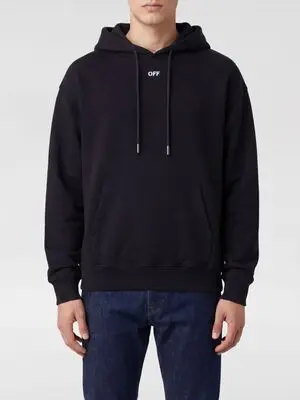 Off-White Off" Logo Hoodie - Black