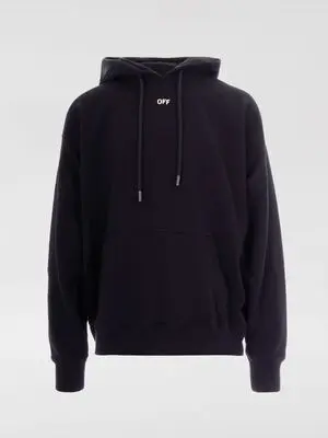 Off-White Off" Logo Hoodie - Black