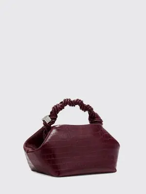 GANNI Twisted Top Handle Bag - Red