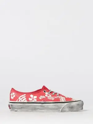 VANS Lx Authentic 44 Floral Print Cotton Canvas Sneakers - Red