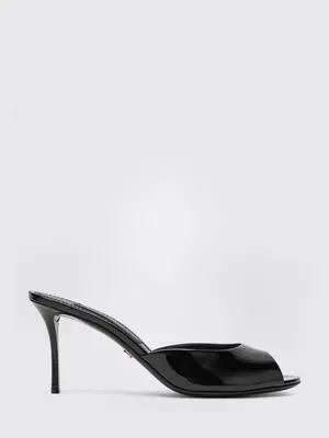 Dolce & Gabbana Keira Patent Leather Mules - Black