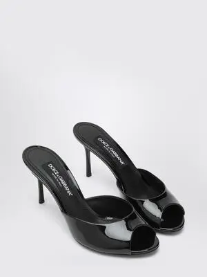 Dolce & Gabbana Keira Patent Leather Mules