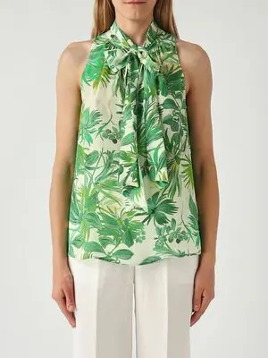 Malìparmi Botanic Jungle Viscose Blouse - Green