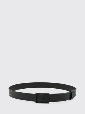Montblanc Reversible Embossed Leather Belt With Engraved Pin Buckle - Grey