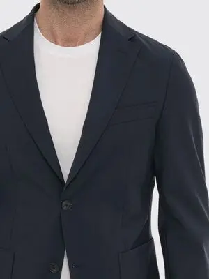BOSS Single-breasted Wool Blend Blazer