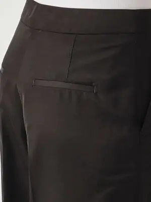 PT TORINO Cotton Blend Cropped Trousers - Black