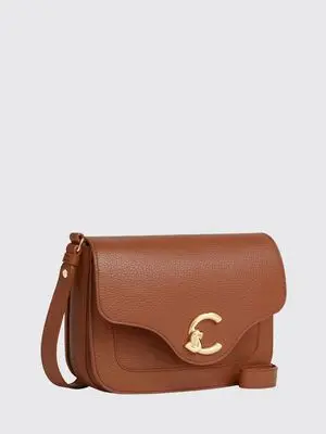 COCCINELLE Mini Bag With Gold Tone Clasp - Burnt