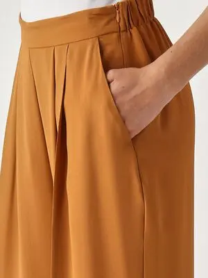 Malìparmi High-waisted Palazzo Trousers In Viscose