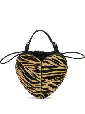 ROTATE BY BIRGER CHRISTENSEN Heart Leather Tote Bag - Neutrals