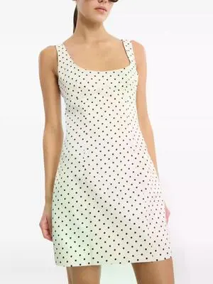ROTATE BY BIRGER CHRISTENSEN Sleeveless Polka Dot Dress
