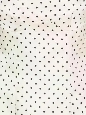 ROTATE BY BIRGER CHRISTENSEN Sleeveless Polka Dot Dress