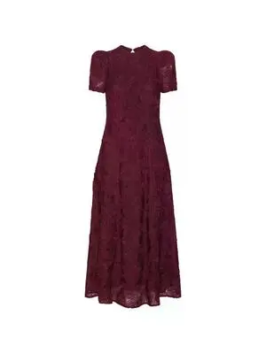 ROTATE BY BIRGER CHRISTENSEN Floral Print Midi Dress