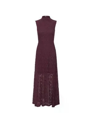 ROTATE BY BIRGER CHRISTENSEN Bordeaux Lace Maxi Dress