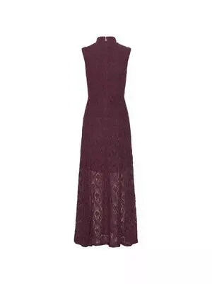 ROTATE BY BIRGER CHRISTENSEN Bordeaux Lace Maxi Dress