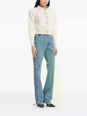 ROTATE BY BIRGER CHRISTENSEN Cream Embellished Cardigan