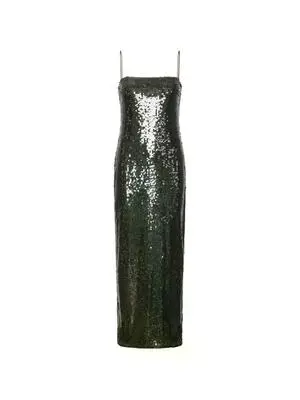 ROTATE BY BIRGER CHRISTENSEN Sequined Maxi Dress - Green