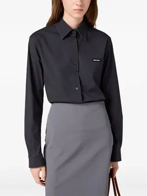 Dolce & Gabbana Stretch Poplin Shirt - Black