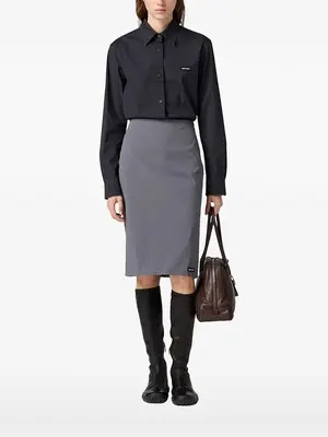 Dolce & Gabbana Stretch Poplin Shirt - Black