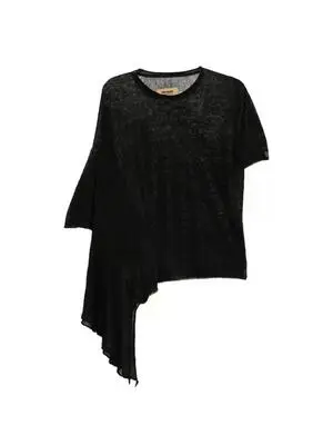 UMA WANG Asymmetric Knitted Top