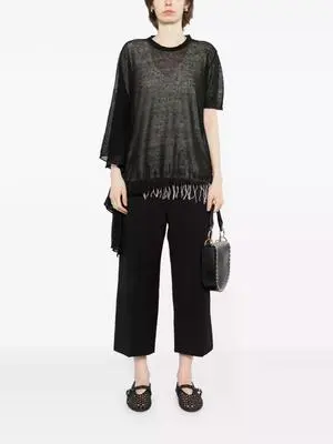 UMA WANG Asymmetric Knitted Top