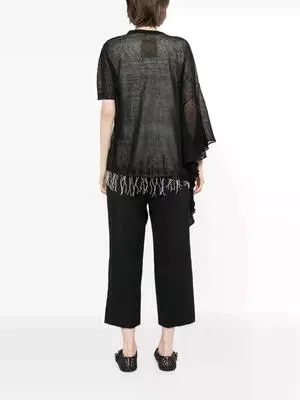 UMA WANG Asymmetric Knitted Top