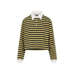 Miu Miu Striped Cotton Polo