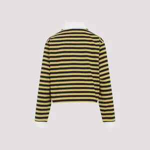 Miu Miu Striped Cotton Polo