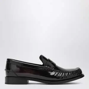 Prada Cordovan Polished Leather Loafers