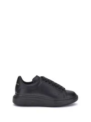 Alexander McQueen Leather Platform Sneakers - Black