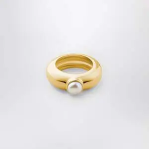 Éliou Juliette Gold Ring With Pearl - Silver