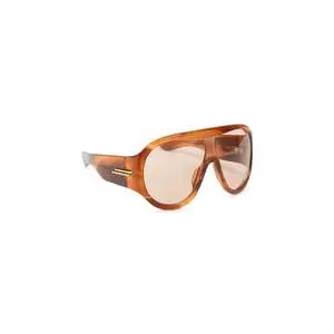 Bottega Veneta Mask Sunglasses - Brown