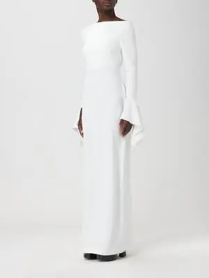 Solace London Off-the-shoulder Maxi Dress With Flared Sleeves
