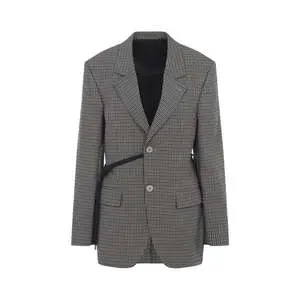 Balenciaga Wrap Tailored Jacket - Brown