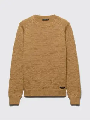 Prada Ribbed Wool Pullover - Brown