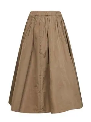 Max Mara Taffeta Midi Skirt - Multicolor