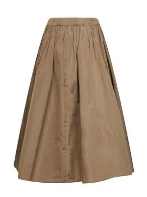 Max Mara Taffeta Midi Skirt - Multicolor
