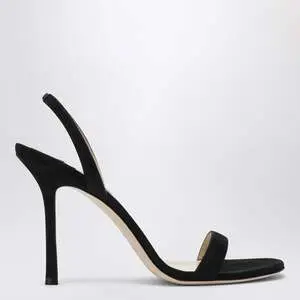 JIMMY CHOO Suede Stiletto Sandals - Black