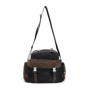 Prada Bandoliera Bag In Recycled Polyamide - Black