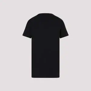 Moncler Cotton T-shirt With Logo Patch - Black
