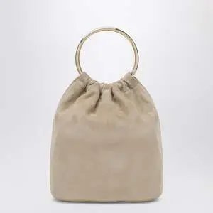 Prada Mini Bucket Bag In Suede - Orange