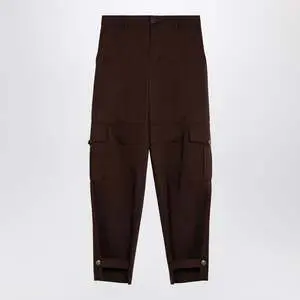 Moschino Wide Cargo Trousers - Brown