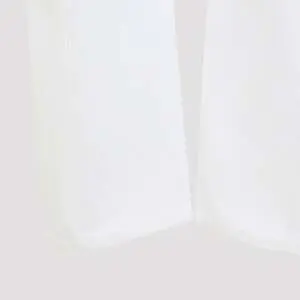 LEMAIRE Twisted Belted Pants In Bleached Denim - White