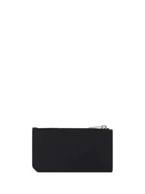 Saint Laurent Leather Cardholder - Black