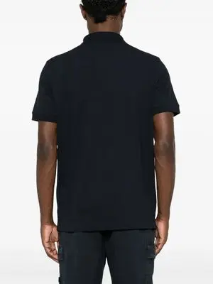 Stone Island Slim Fit Cotton Piqué Polo Shirt - Blue