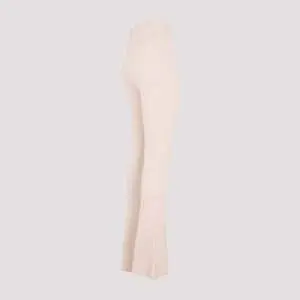 Peserico Flare Knit Ribbed Wool Blend Pants